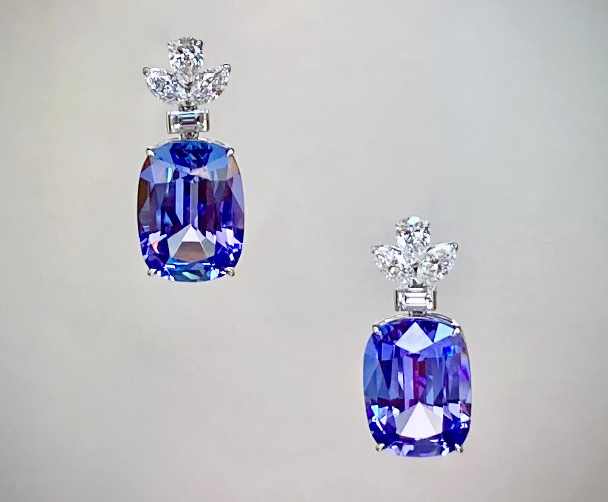 Raymond C. Yard, Lavender Tanzanite Earrings – RaymondCYard